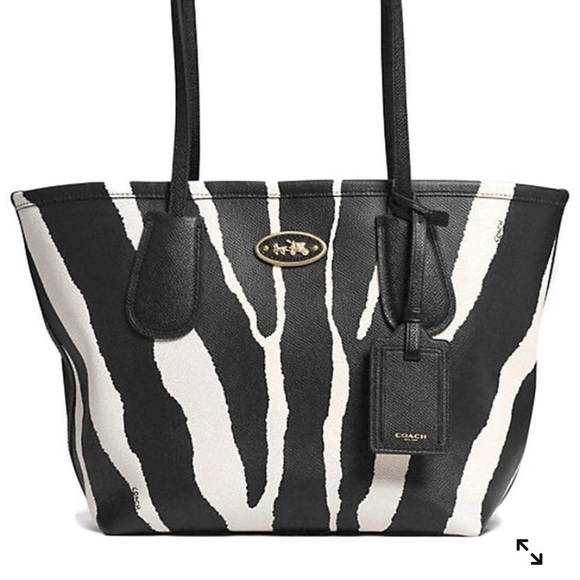 Coach | Bags | Coach Zebra Shoulder Strap Bag | Poshmark